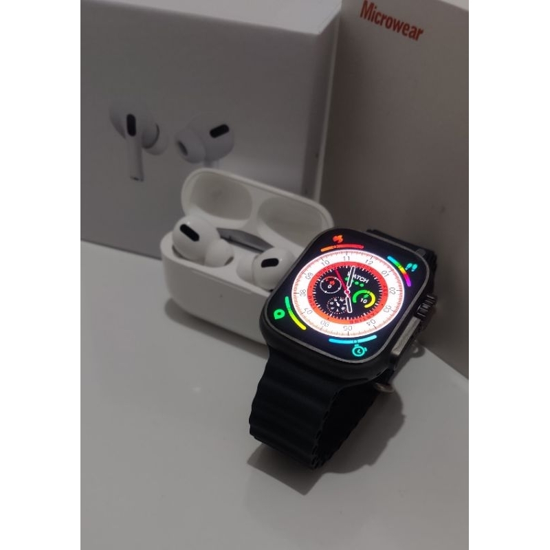 Kit Airpod Pro + Smartwatch W68 Plus Ultra | Shopee Brasil