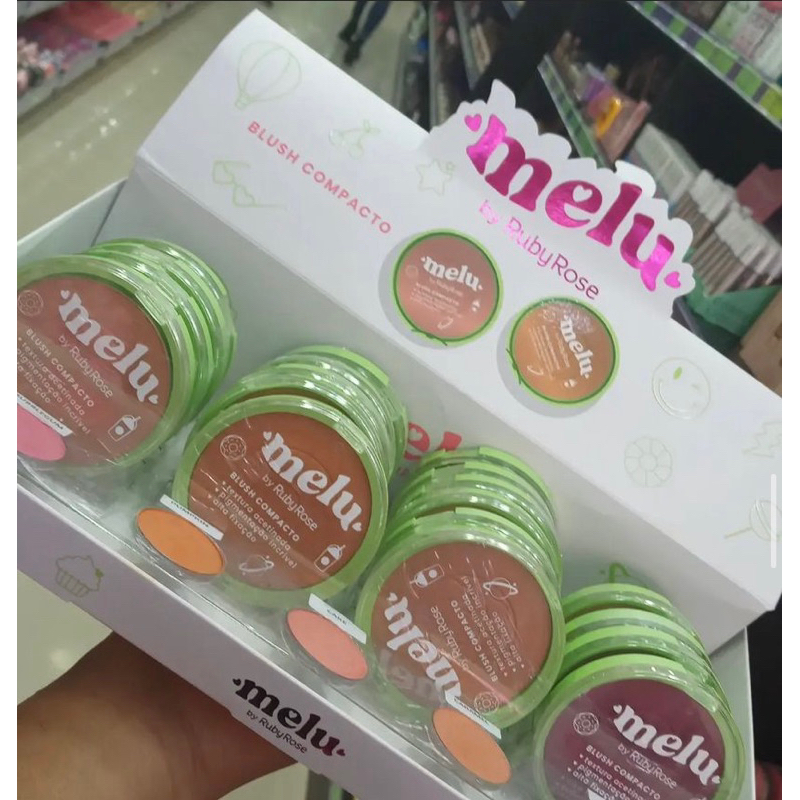 Blush Compacto Ruby Rose Melu | Shopee Brasil