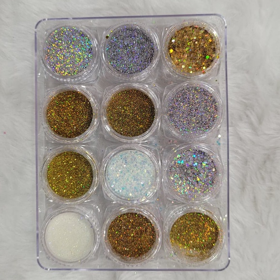 Kit Glitter Mix de Cores BS - 12 Unidades | Shopee Brasil