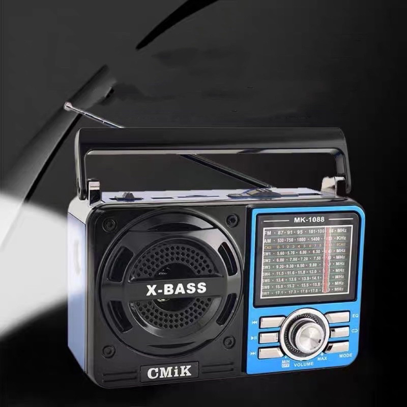Rádio Retrô Vintage lanterna Portátil Mp3 Usb Cartão Sd Pen Drive Am Fm Sw A-1088 | Shopee Brasil