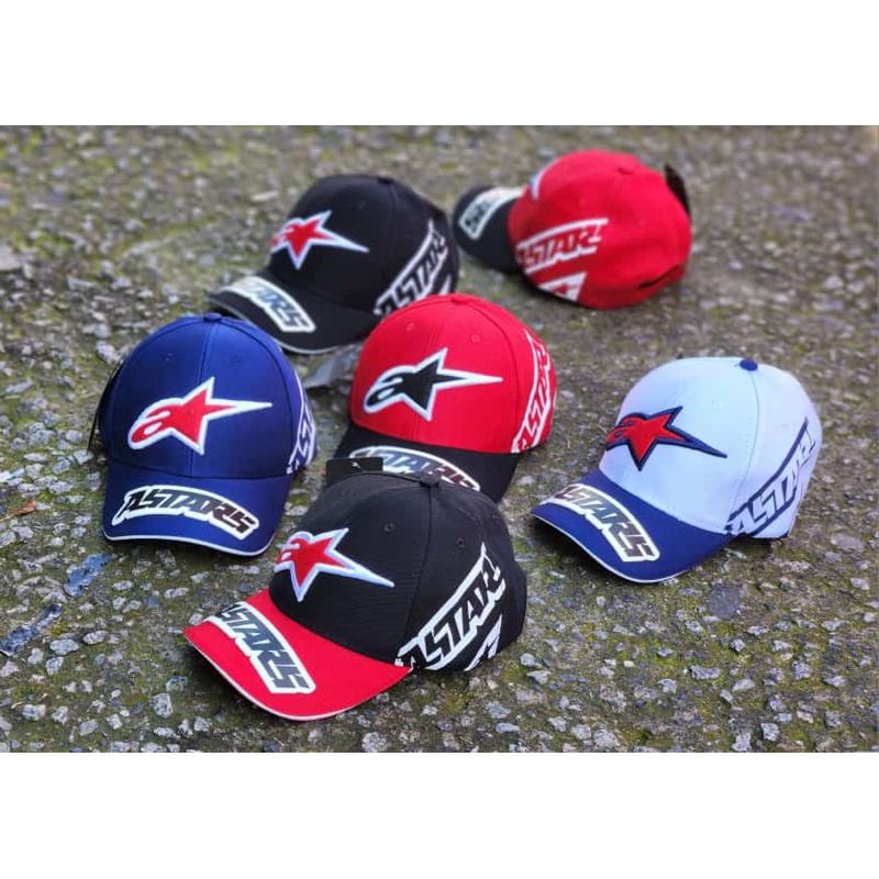 Boné Moto Gp Alpinestars Motocross Aba Curva varias cores | Shopee Brasil