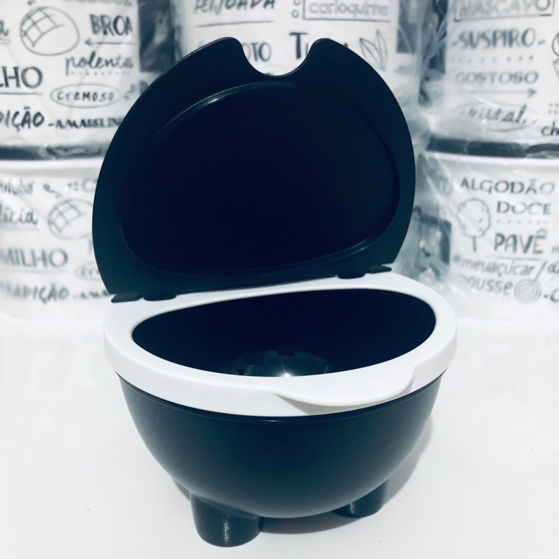 Tupperware Saleiro 450g Tupperware Preto e Branco | Shopee Brasil