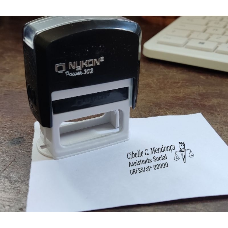 Carimbo Nykon 302 Tradicional Para Assinatura Profissional ...