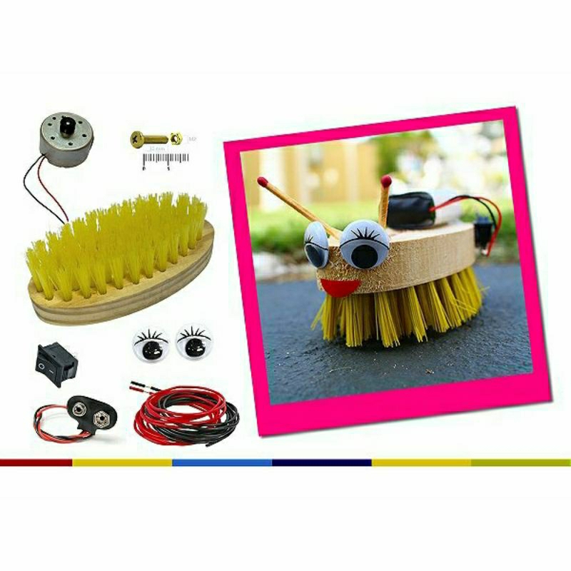 Robô Inseto Escovatron DIY Kit Didático de Componentes Elétricos ...