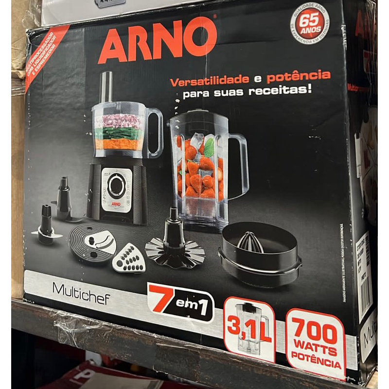 Processador De Alimentos Multichef 7 Em 1 Arno Processador De Alimentos ...