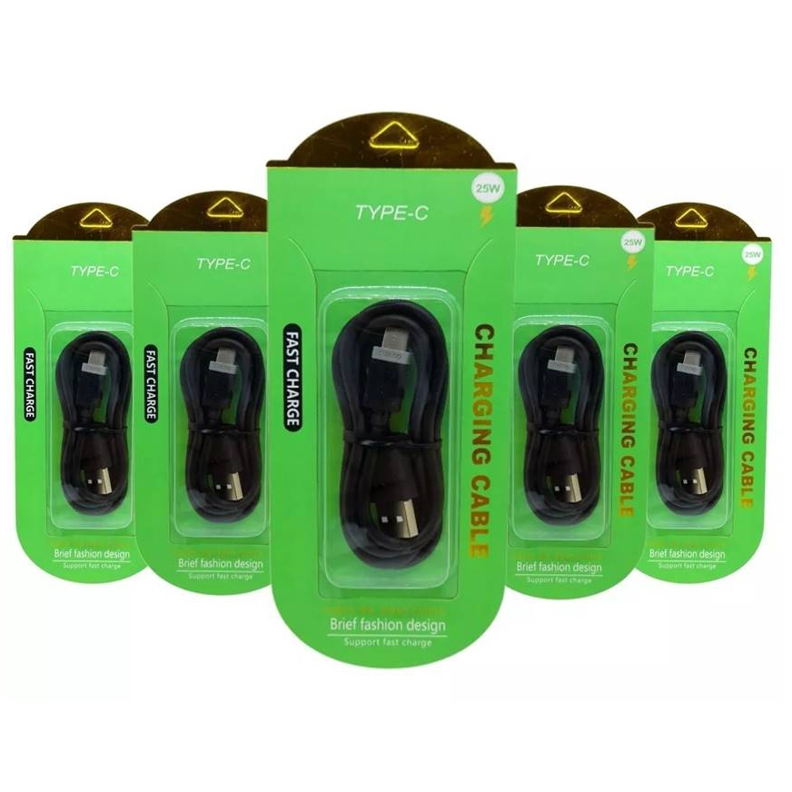 Kit 20 Cabos Fast USB Dados Turbo 10 para Celular Tipo C 10 cabos V8 Micro USB/TC Atacado ...