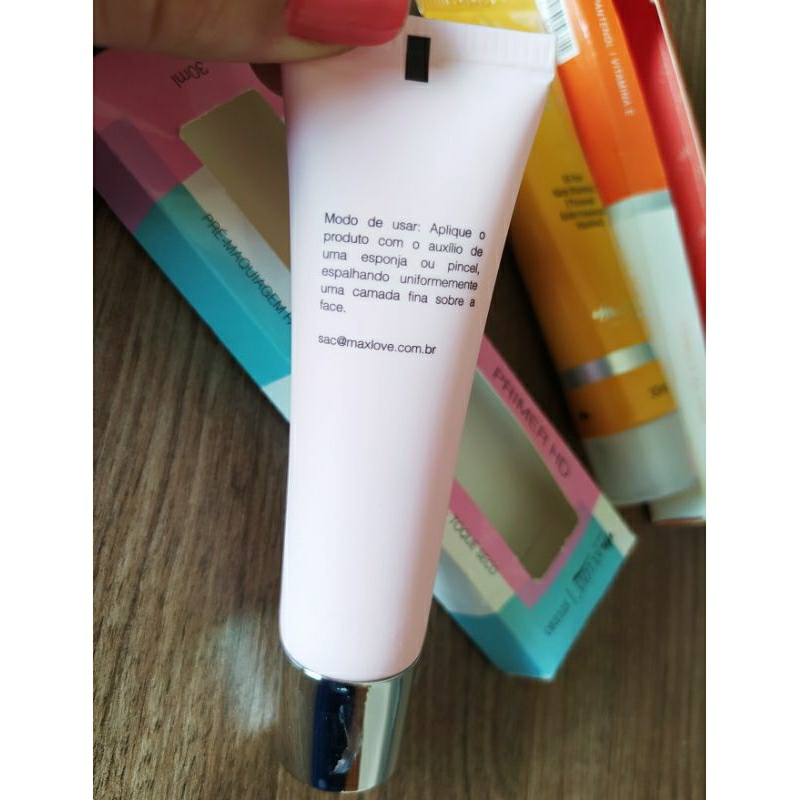 kit com 2 primer max love ,hd toque seco primer vitamina C. | Shopee Brasil