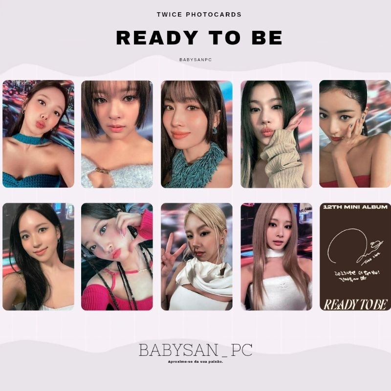 TWICE Photocard Fanmade READY TO BE | Shopee Brasil