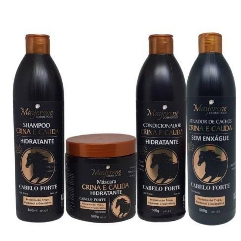 Kit Para Crescimento Capliar, Fortalecimento, Hidratação e Brilho ...