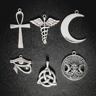 Pingentes AVULSOS [G] pingente Ankh, Caduceu, Lua Grande, Olho de Hórus ...