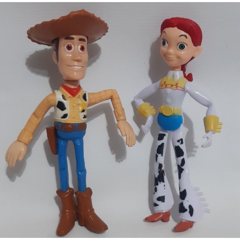 Bonecos Toy Story Woody E Jessie Coleçao Miniaturas 15cm | Shopee Brasil