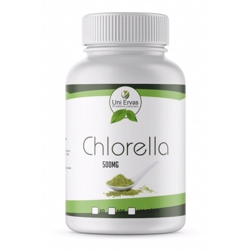 Chlorella 500mg 120 cápsulas Uni Ervas - Clorela | Shopee Brasil