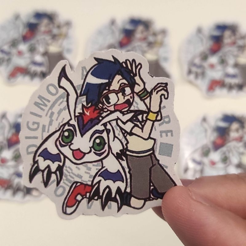 JOE & GOMAMON - DIGIMON ADVENTURE - ADESIVOS | Shopee Brasil