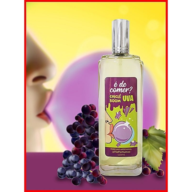 Perfume "é de comer?" Chiclé Boom UVA 120ml - Produto Artesanal ...