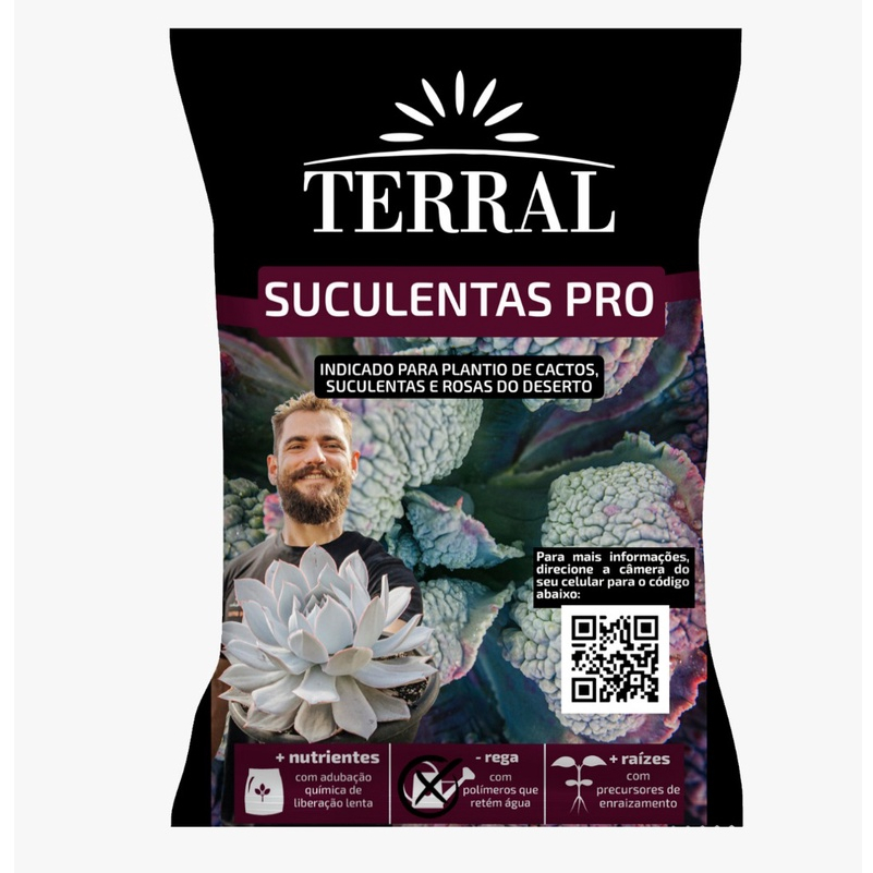 Substrato TERRAL - Suculentas PRO - Suculenta, Cactos | Shopee Brasil