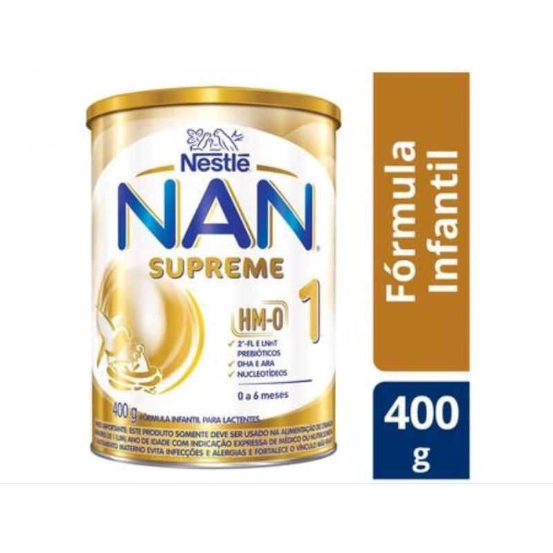 Fórmula Infantil Nestlé Supreme 1 NAN Integral 400g | Shopee Brasil