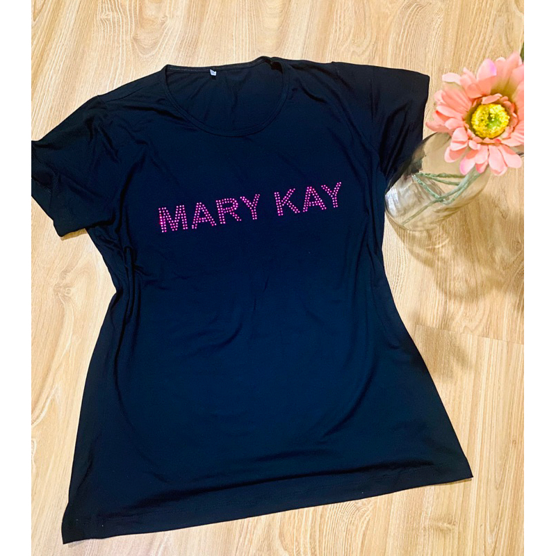 camisa strass, mary kay, Viscolycra, baby look | Shopee Brasil