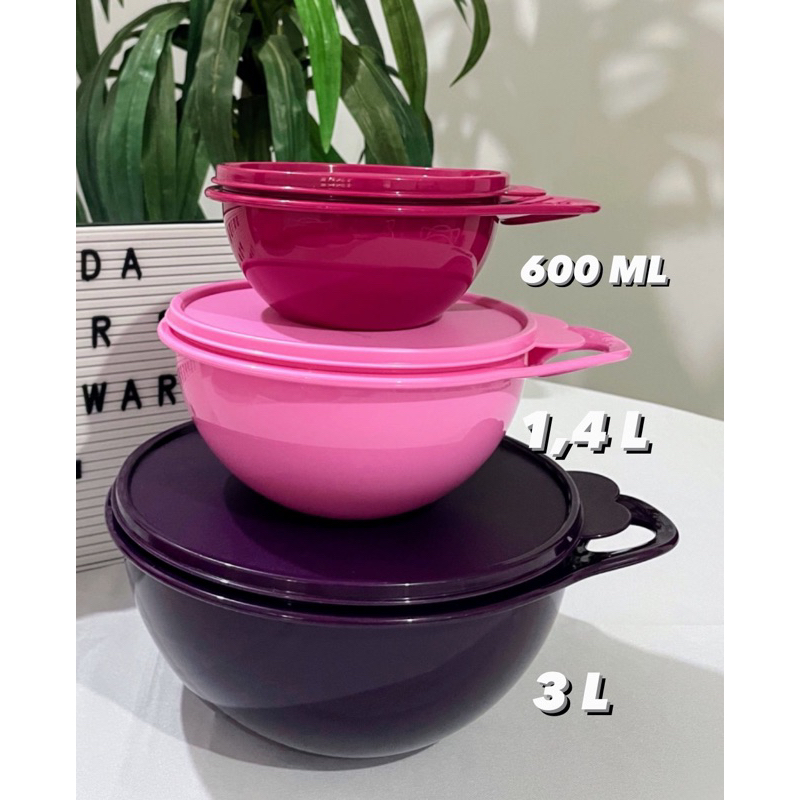 kit Tigelas Criativas 3L,1,4L e 600ML Tupperware | Shopee Brasil