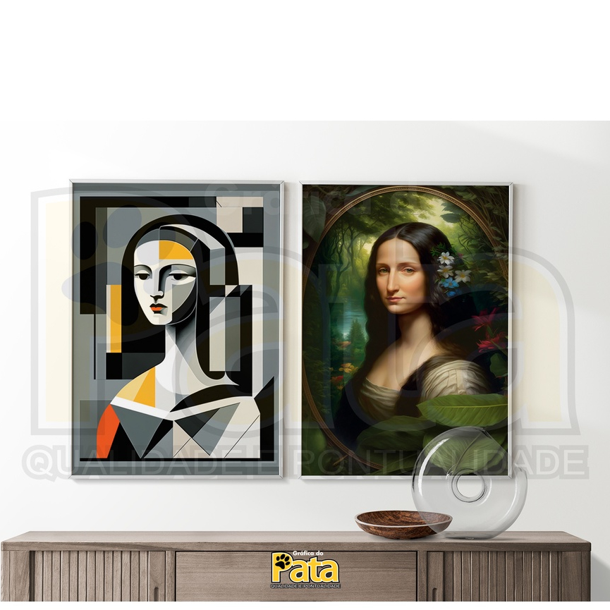 Quadros Monalisa Decorativos EXCLUSIVOS - MDF 6mm - 20x29cm | Shopee Brasil