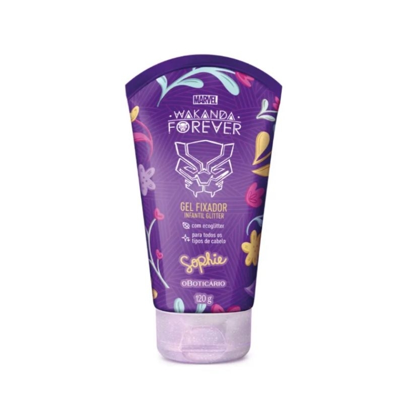 Gel fixador com glitter Shophie Wakanda O Boticario. 120 g | Shopee Brasil