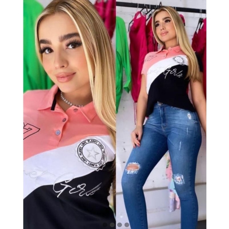 Camisa Polo Planet Girls Escudo M27 Original | Shopee Brasil