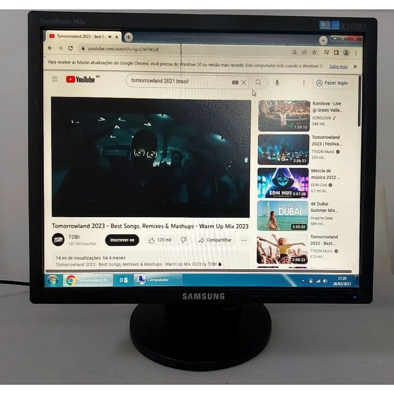Monitor 743b DEFEITO NO DISPLAY | Shopee Brasil