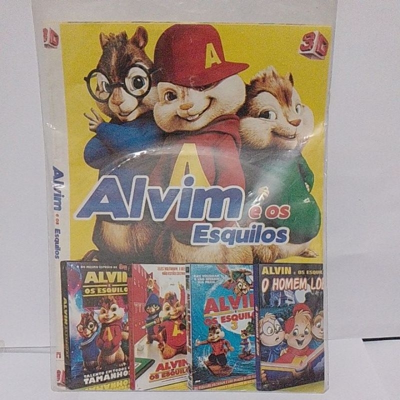 dvd Alvim e os esquilos coleção raridade novo copia | Shopee Brasil