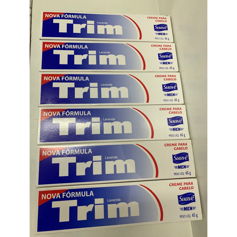 TRIM CREME CABELO 65G SUAVE KIT 6 UNIDADES | Shopee Brasil