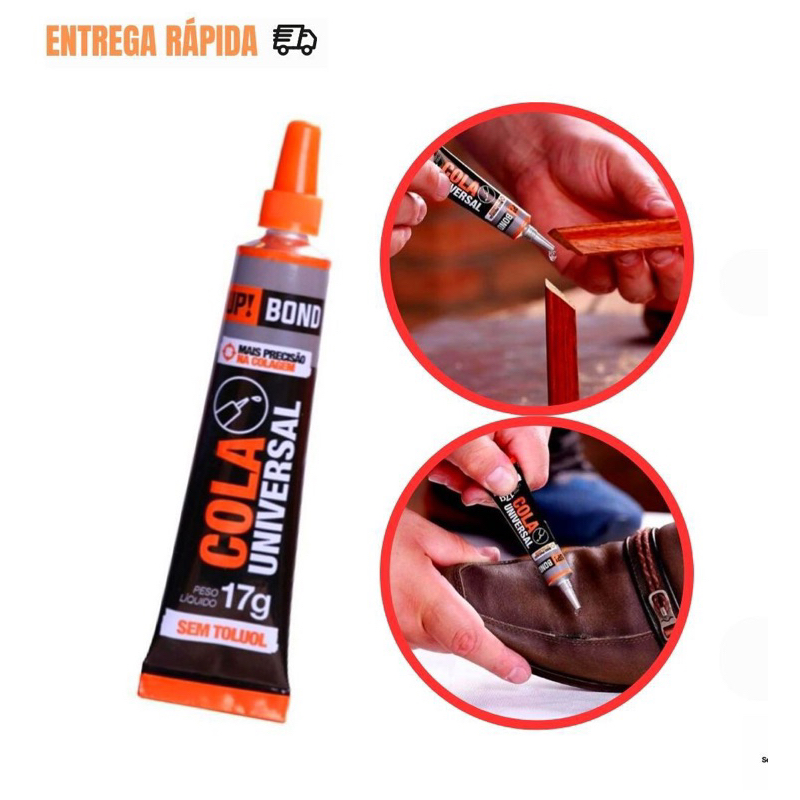 Cola Universal Multiuso com Precisão na Colagem Adesiva | Shopee Brasil