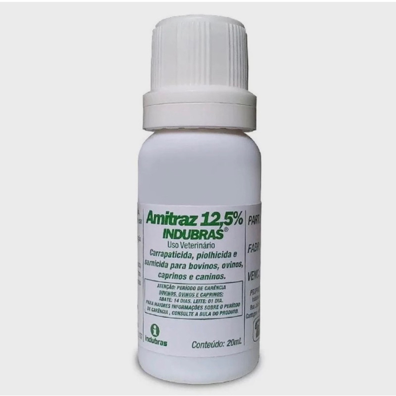 Amitraz 12,5% 20ml Indubras | Shopee Brasil