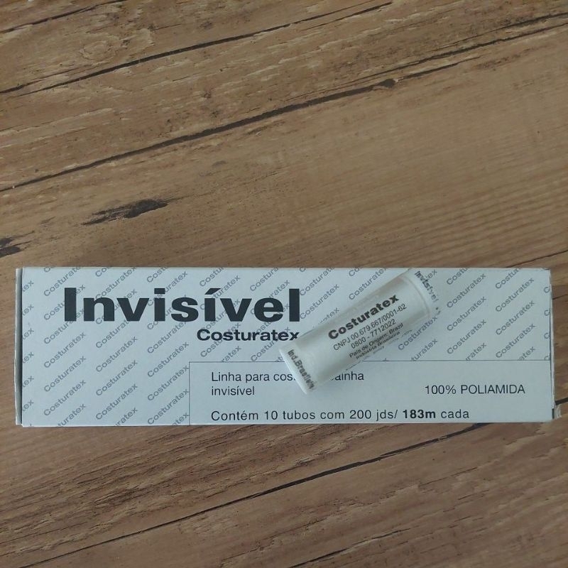 Linha invisível costuratex, para acabamento, e costuras clássicas, 2 ...