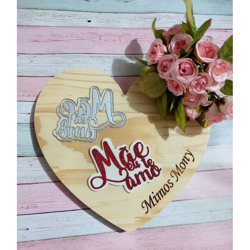 Faca Faquinha de Corte e Relevo Scrapbook Mãe Eu te Amo | Shopee Brasil