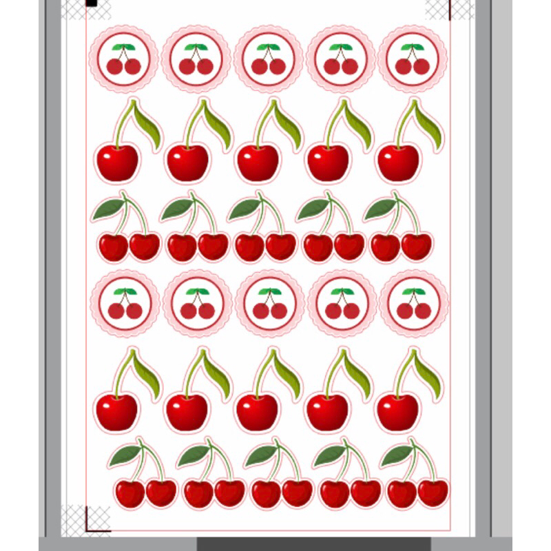 30 Topper Tags para Docinhos tema Cereja | Shopee Brasil