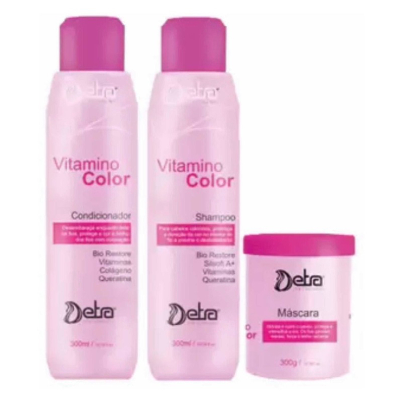Detra Kit Vitamino Color 3 Passos | Shopee Brasil