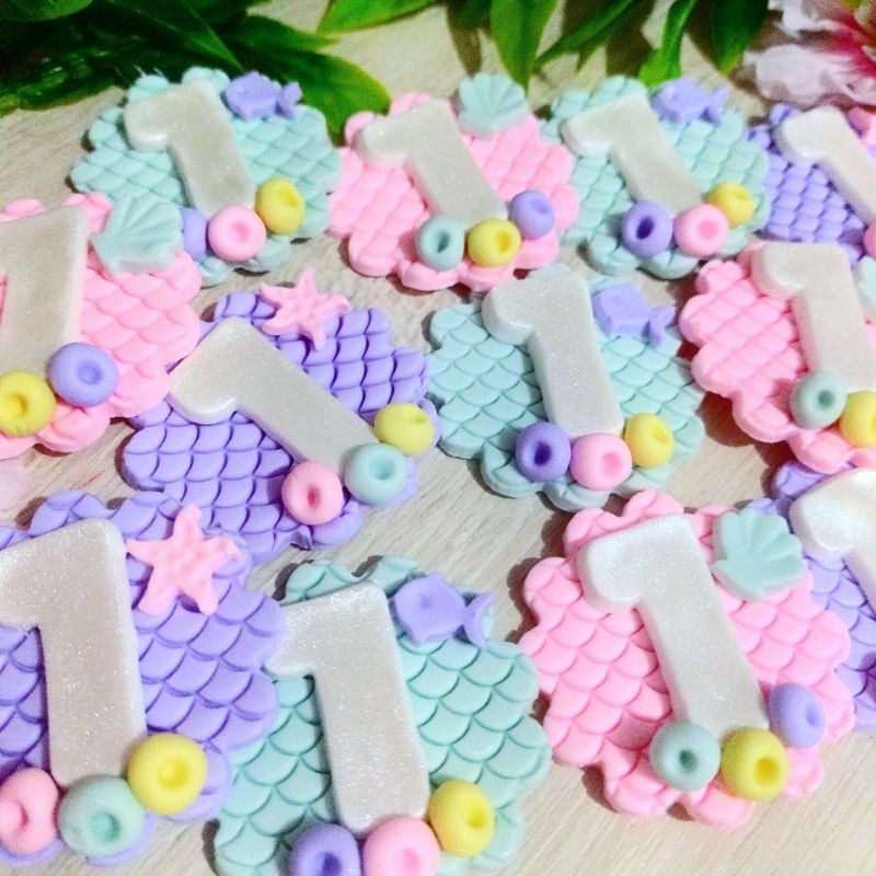 Tag de Biscuit Para Lembrancinha Personalizada Tema Fundo do Mar Sereia ...