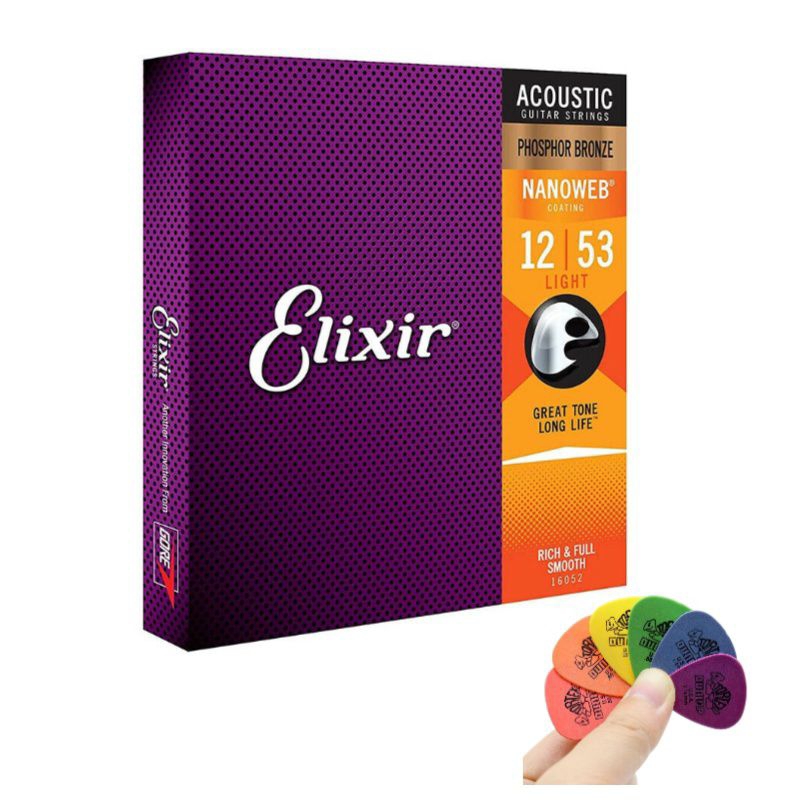 Cordas Elixir Phosphor Bronze 12/53 Ligth | Shopee Brasil