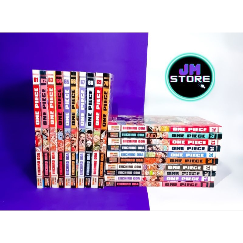 One Piece Vol: 61 ao 68, 74,77,82,88,89 | Shopee Brasil