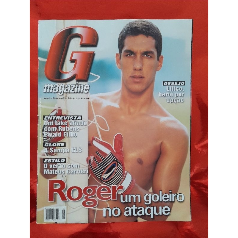Revista G Magazine Roger Goleiro | Shopee Brasil