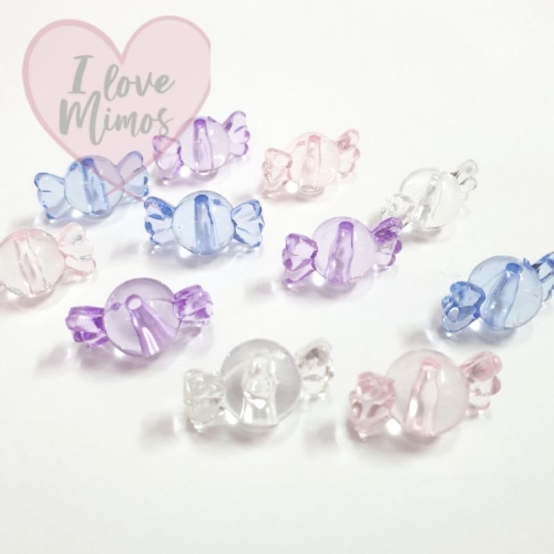 Miçangas Balas 10mm Acrílica 50 Peças. | Shopee Brasil