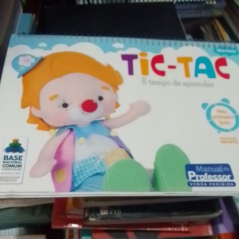 TIC TAC É TEMPO DE APRENDER MEU PRIMEIRO LIVRO EDUCAÇÃO INFANTIL, VILZA ...