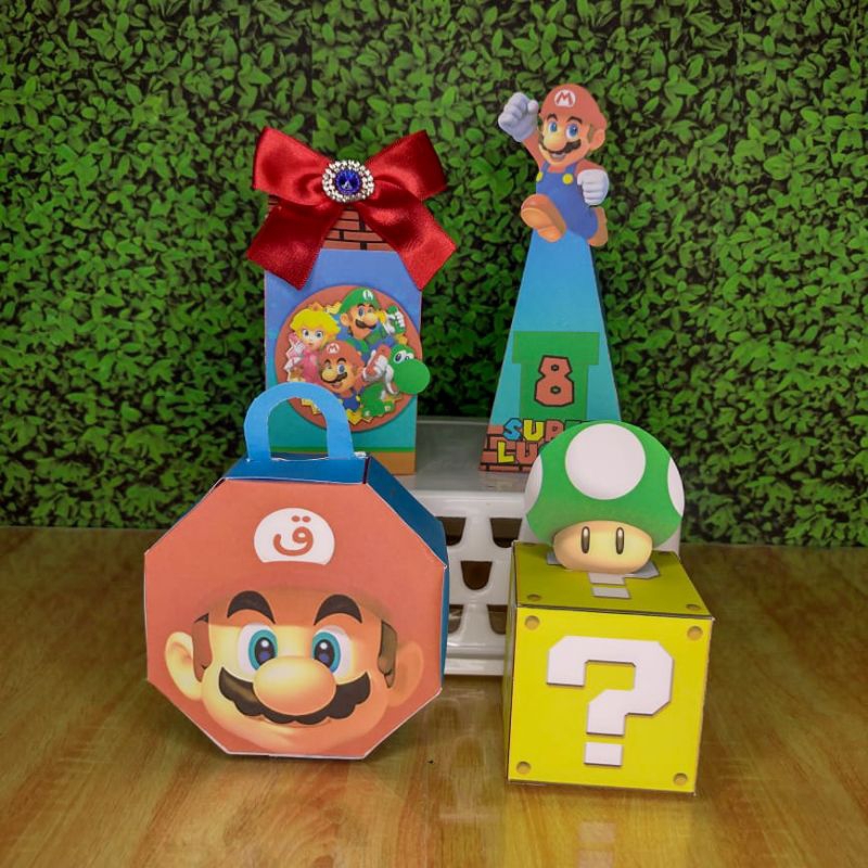 Kit Personalizados Super mario | Shopee Brasil
