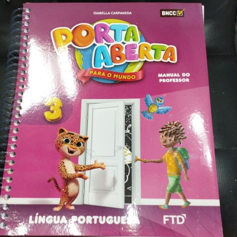 Porta Aberta para o mundo Português 3 ano livro do professor novo | Shopee Brasil