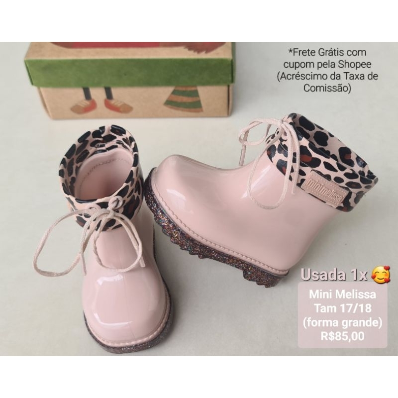 Bota Mini Melissa - Tam 17/18 [Desapego] | Melissa | Melissinha ...