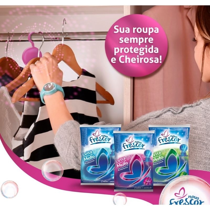 Evita Cheiro de Mofo Novo Frescor cartela com 6 unidades de 20g/ Evita Cheiro de Mofo Leve Brisa ...