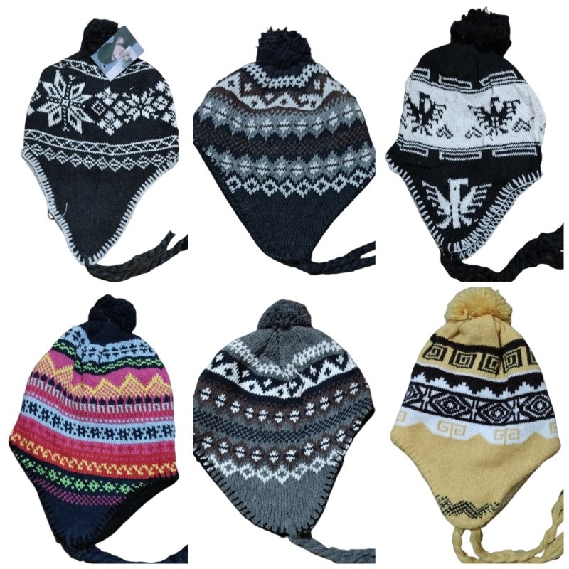 Touca Peruana Estilo Chaves Com Pompom | Shopee Brasil