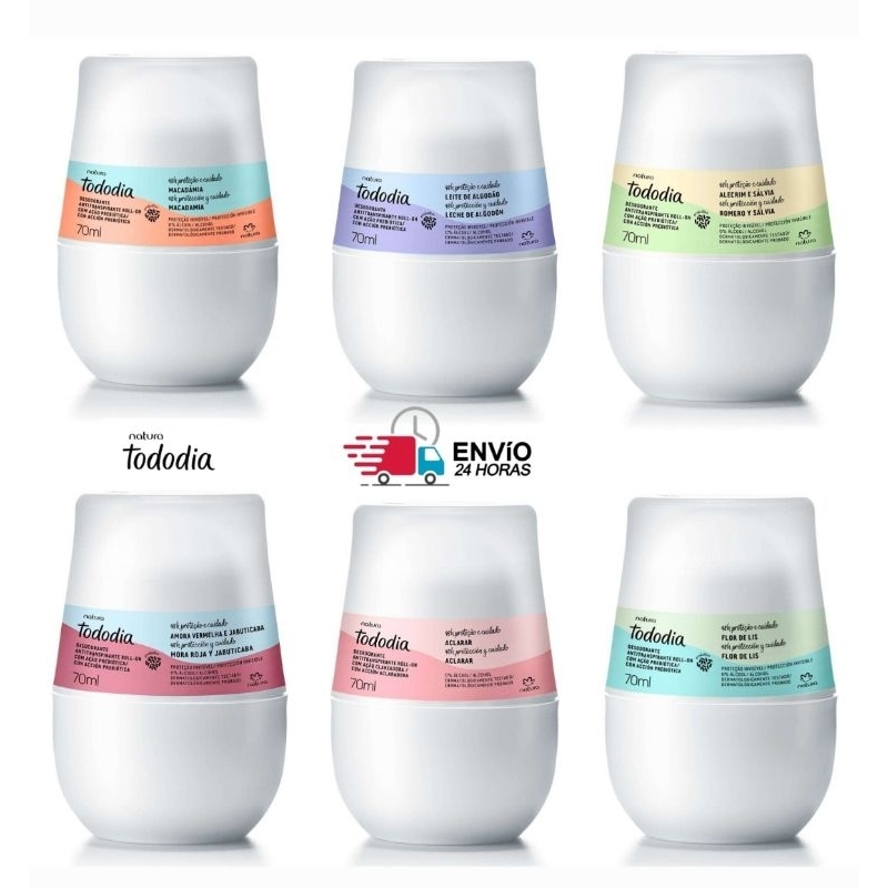 Desodorante Antitranspirante Rollon Roll-on Natura Tododia 48h 70ml ...