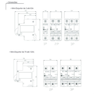 Disjuntor Bipolar Duplo 06a, 10a, 16a, 20a, 25a, 32a, 40a, 50a, 63a, 70a | Shopee Brasil