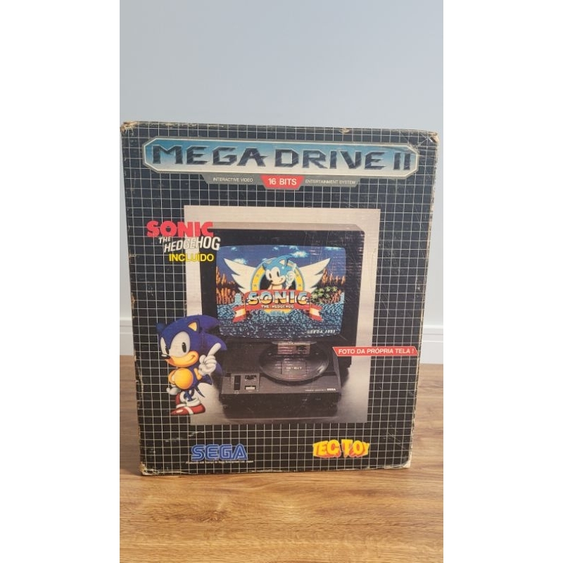 Video Game Mega Drive 2 na caixa completo | Shopee Brasil