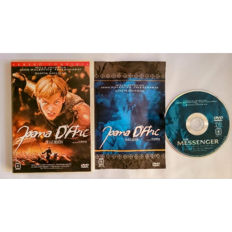 DVD JOANA DARC COM ENCARTE MILLA JOVOVICH ORIGINAL RARÍSSIMO | Shopee Brasil