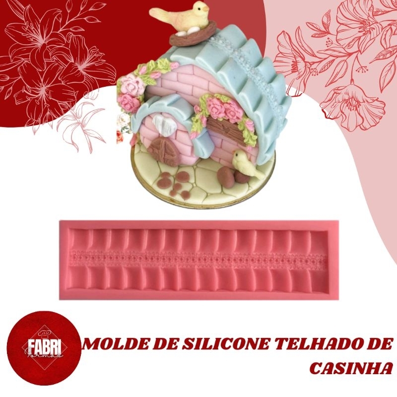 MOLDE DE SILICONE TELHADO DA CASINHA | Shopee Brasil